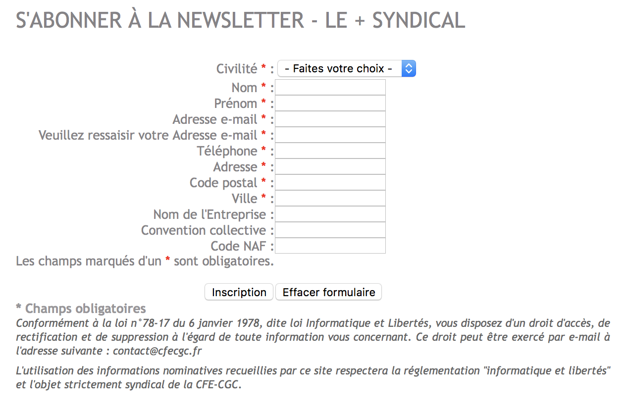 Newsletter « Le + Syndical » – CFE-CGC Métallurgie Lorraine